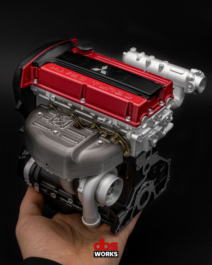 1/4 4G63T MIVEC (Mitsubishi Lancer Evolution IX) Scale Engine – dbsworks